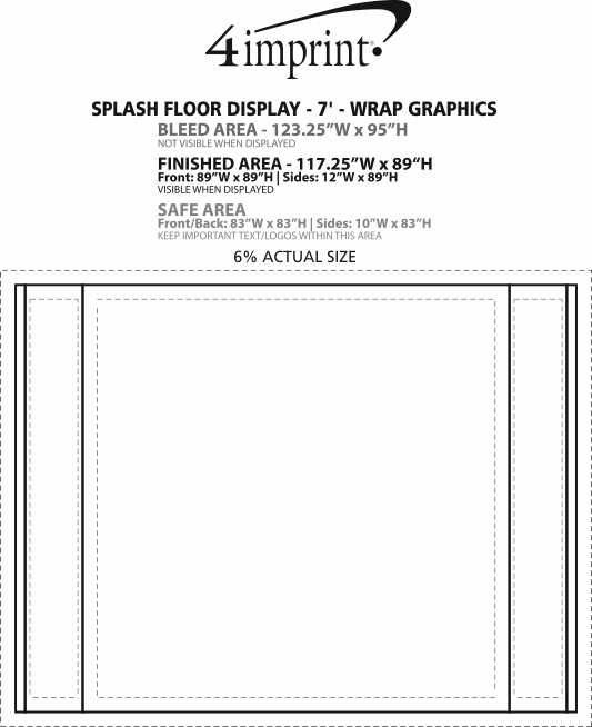 4imprint.com: Splash Floor Display - 7' - Wrap Graphics 114694-7-WG
