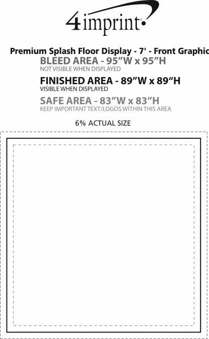 4imprint.com: Premium Splash Floor Display - 7' - Front Graphic 114694 ...