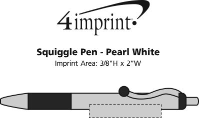 4imprint.com: Squiggle Pen - Pearl White 117402-PW