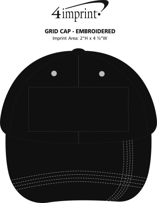4imprint.com: Grid Cap - Embroidered 117551-E