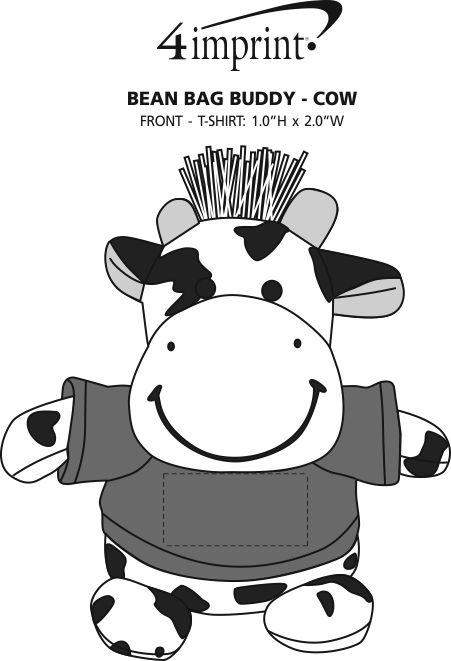 4imprint.com: Bean Bag Buddy - Cow 118038-COW