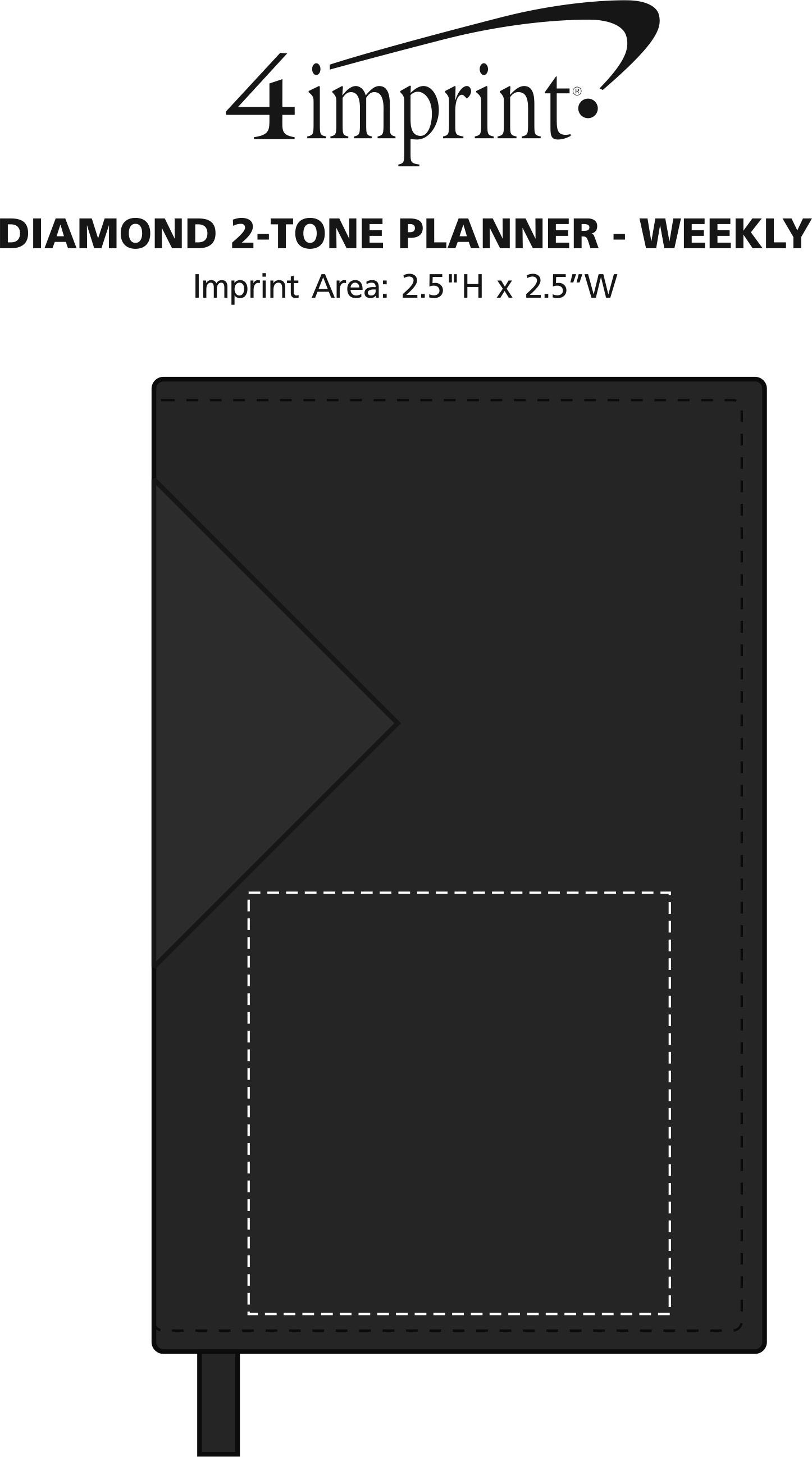 4imprint.com: Diamond 2-Tone Planner - Weekly 118420-W