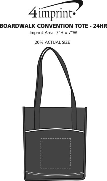 4imprint.com: Boardwalk Convention Tote - 24 hr 118693-24HR