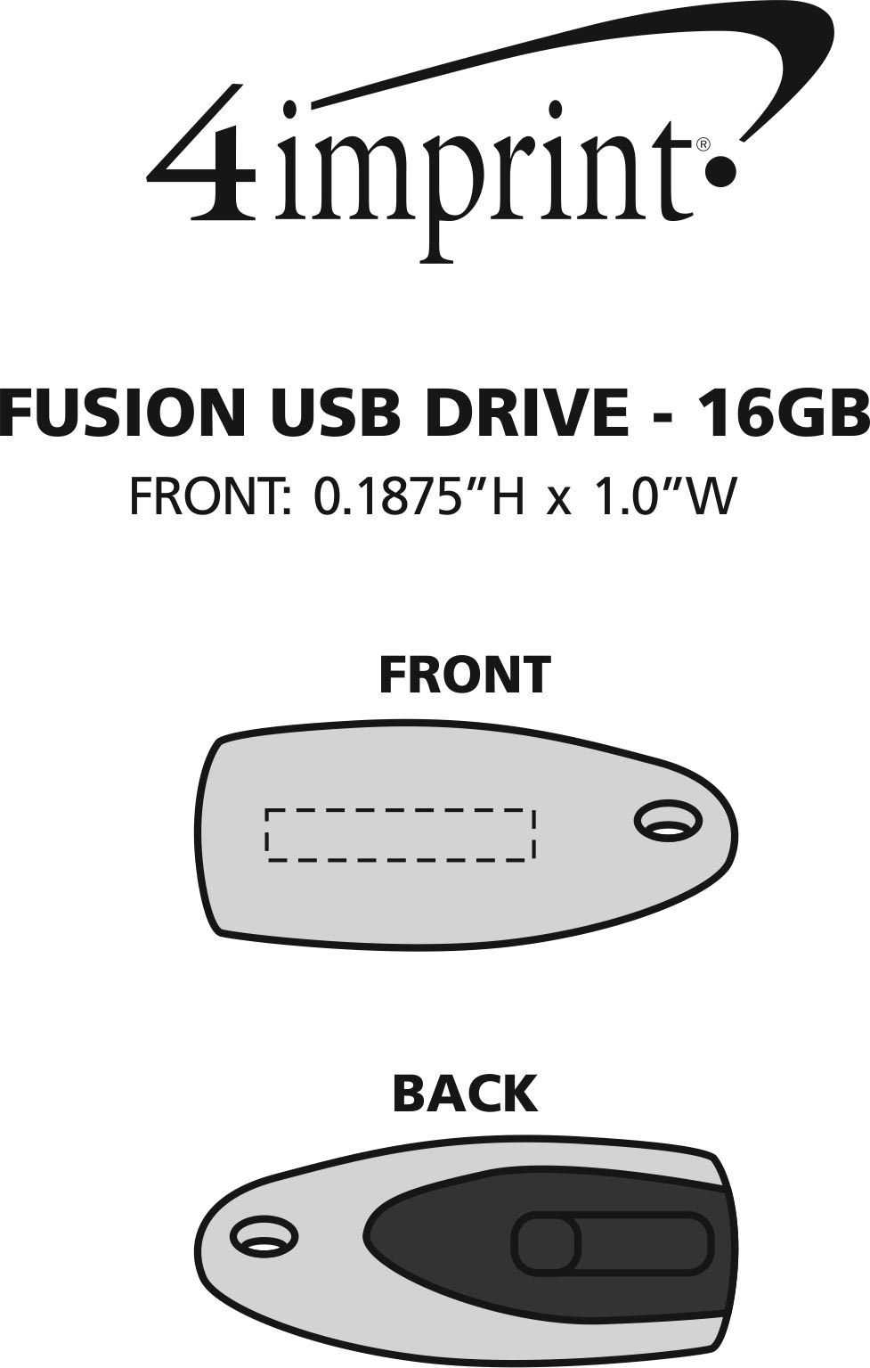 4imprint.com: Fusion USB Drive - 16GB 119242-16G