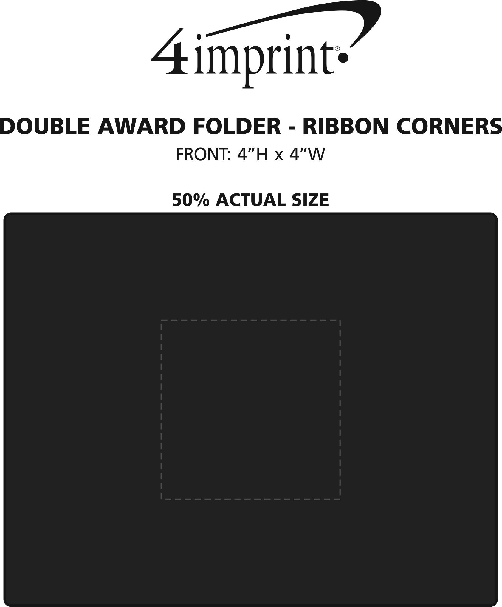 4imprint.com: Double Award Folder - Ribbon Corners 119361-D-R