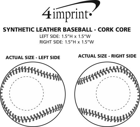 4imprint.com: Synthetic Leather Baseball - Cork Core 120417-CC