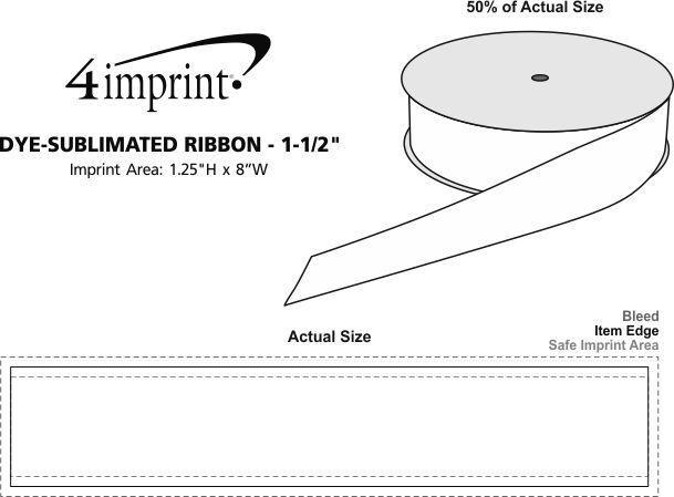 4imprint.com: Dye-Sublimated Ribbon - 1-1/2" 121624-112