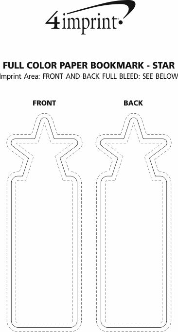 4imprint.com: Full Color Paper Bookmark - Star 125588-ST