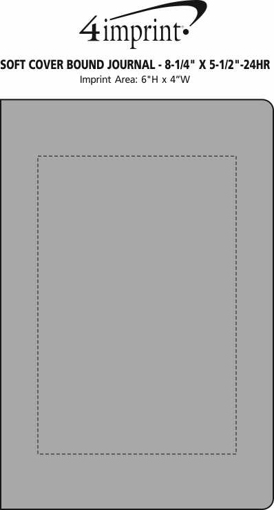 4imprint.com: Soft Cover Bound Journal - 8-1/4" x 5-1/2" - 24 hr 126946 ...