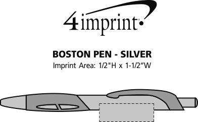 4imprint.com: Boston Pen - Silver 128618-SIL