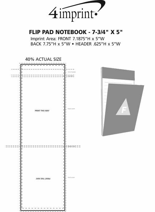 4imprint.com: Flip Pad Notebook - 7-3/4" x 5" 129364-75