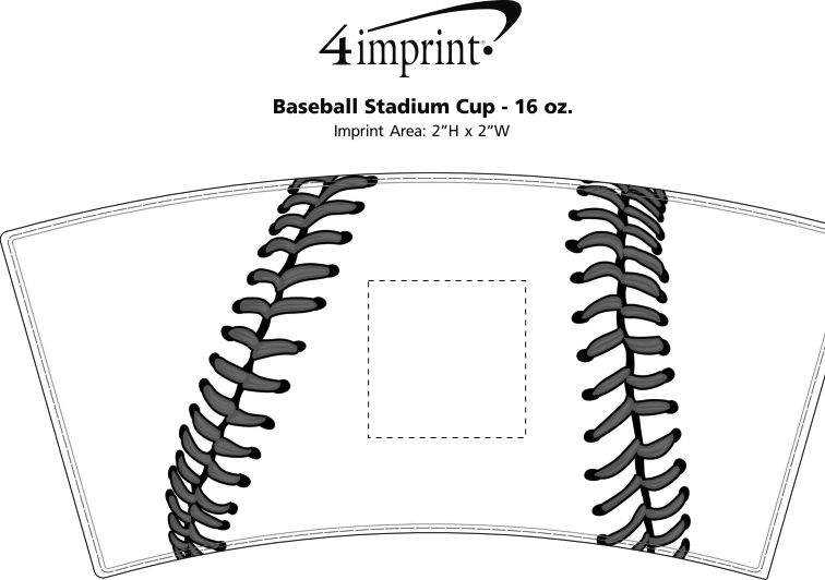 4imprint.com: Baseball Stadium Cup - 16 oz. 129441-BB