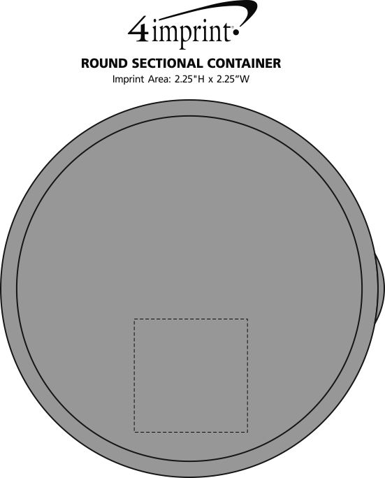 4imprint.com: Round Sectional Container 129452