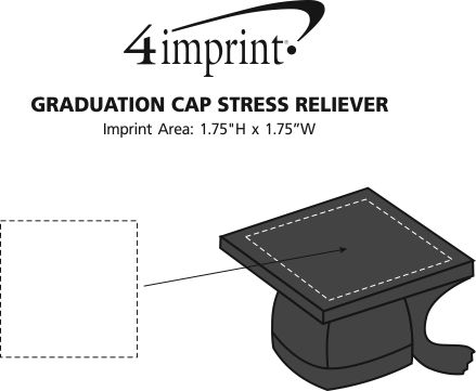 4imprint.com: Graduation Cap Stress Reliever 129477
