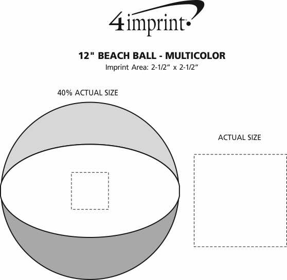 4imprint.com: 12" Beach Ball - Multicolor 131875