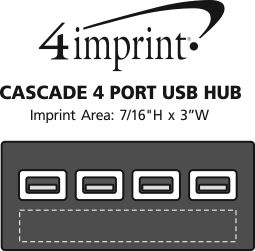 4imprint.com: Cascade 4 Port USB Hub 133535