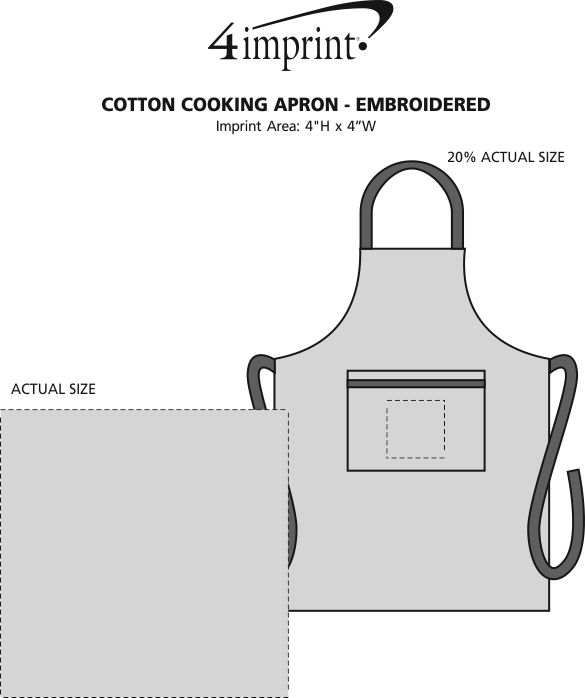 4imprint.com: Cotton Cooking Apron - Embroidered 133545-E