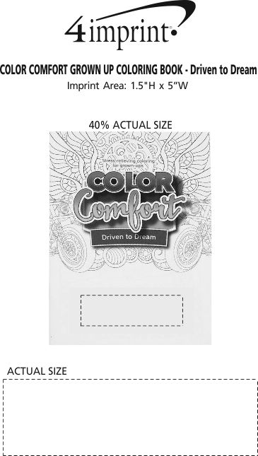 4imprint.com: Color Comfort Grown Up Coloring Book - Driven to Dream ...