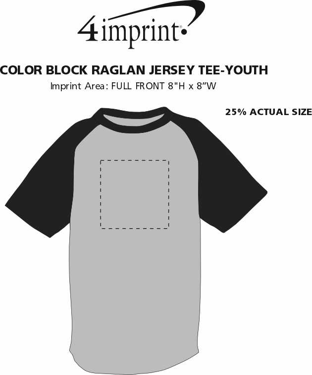 4imprint.com: Colorblock Raglan Jersey Tee - Youth 134199-Y