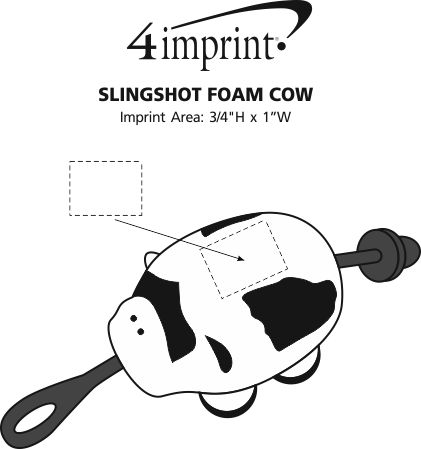 4imprint.com: Slingshot Foam Cow 134220-COW