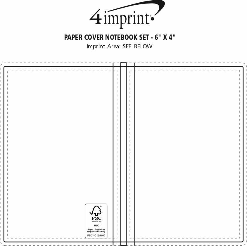 4imprint.com: Paper Cover Notebook Set - 6" x 4" 136084-64-SET