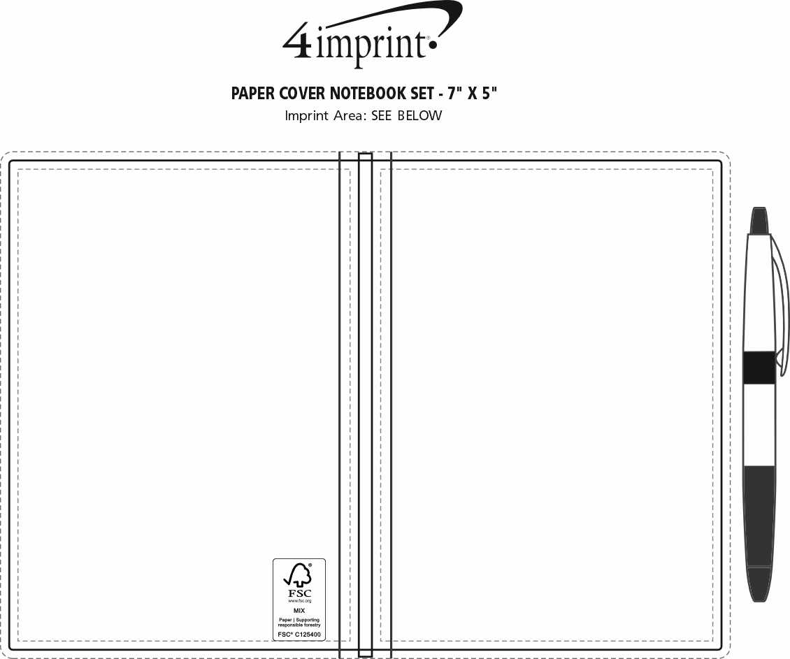 4imprint.com: Paper Cover Notebook Set - 7" x 5" 136084-75-SET