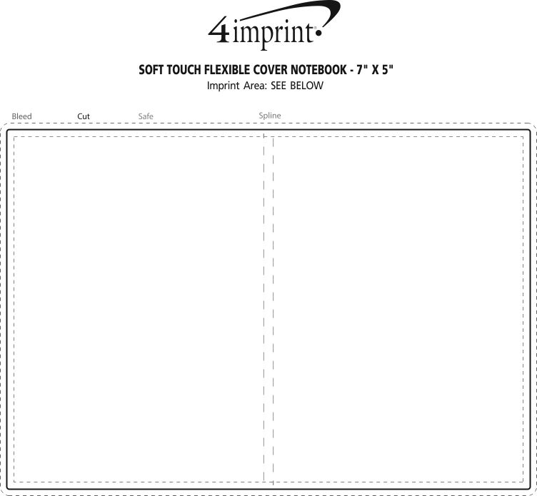4imprint.com: Soft Touch Flexible Cover Notebook - 7" x 5" 136085-75