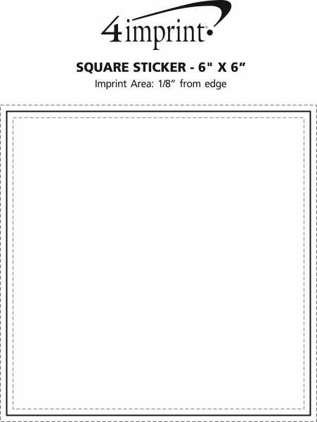 4imprint.com: Square Sticker - 6" x 6" 137996-6