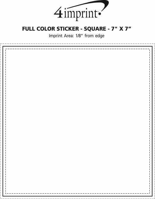 4imprint.com: Full Color Sticker - Square - 7" x 7" 137996-7-FC