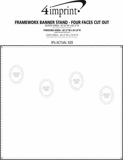 4imprint.com: FrameWorx Banner Stand - Four Faces Cut Out 138704-FC-4