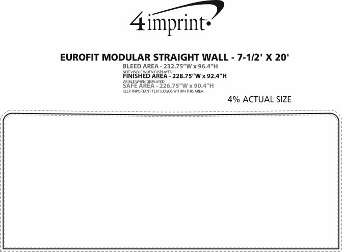 4imprint.com: EuroFit Modular Straight Wall - 7-1/2' x 20' 138710-7-20
