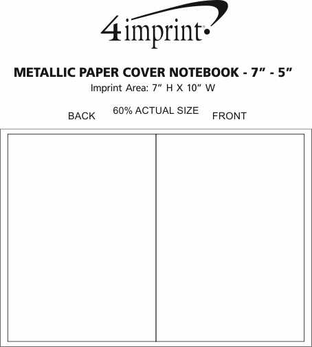 4imprint.com: Metallic Paper Cover Notebook - 7" x 5" 138922-75