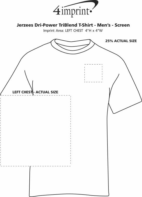 4imprint.com: Jerzees Dri-Power Tri-Blend T-Shirt - Men's - Screen ...