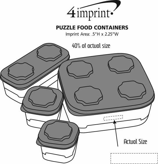 4imprint.com: Puzzle Food Containers 139784