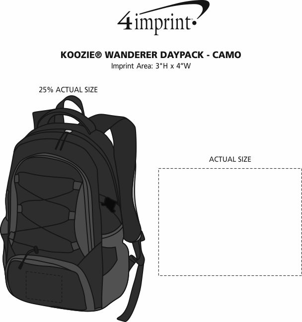 4imprint.com: Koozie® Wanderer Backpack - Camo 140677-CAMO