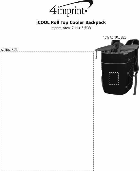 4imprint.com: iCOOL Roll Top Cooler Backpack 141245