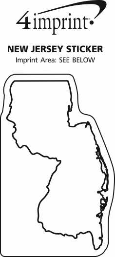 4imprint.com: New Jersey Sticker 141671-NJ