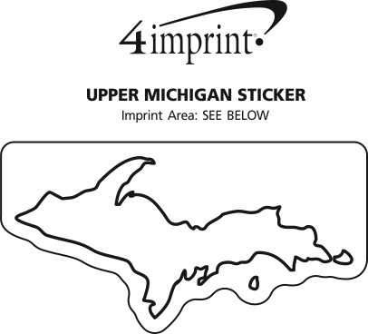 4imprint.com: Upper Michigan Sticker 141671-UM