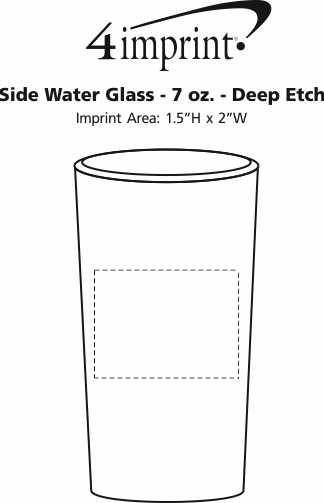 Side Water Glass 7 Oz Deep Etch 142835 De
