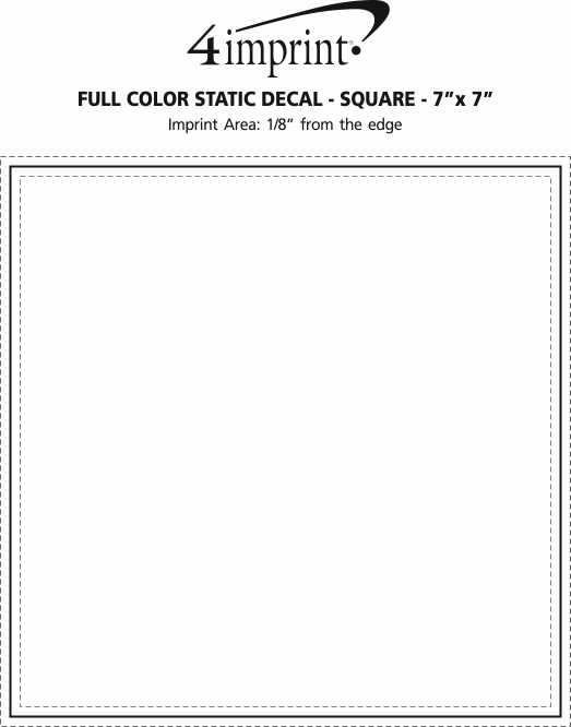 4imprint.com: Full Color Static Decal - Square - 7" x 7" 142967-7-FC