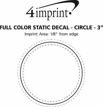 4imprint.com: Full Color Static Decal - Circle - 3" 142968-3-FC