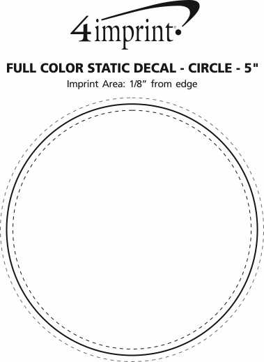 4imprint.com: Static Decal - Circle - 5" 142968-5
