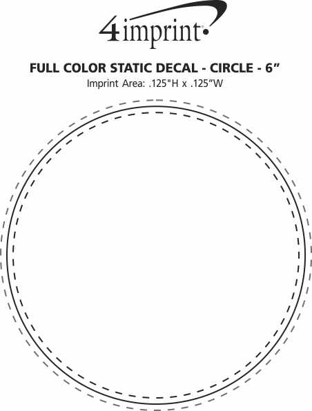 4imprint.com: Full Color Static Decal - Circle - 6" 142968-6-FC