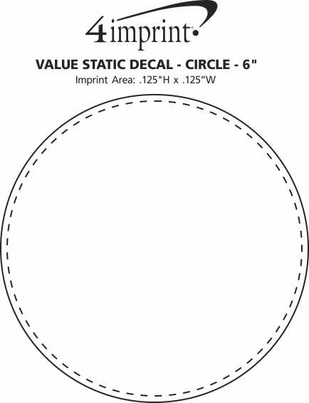 4imprint.com: Static Decal - Circle - 6" 142968-6
