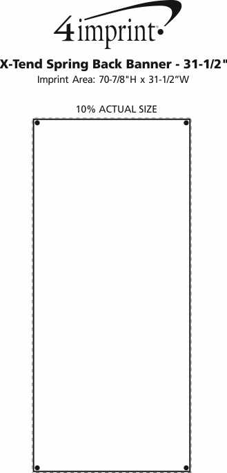 4imprint.com: X-Tend Spring Back Banner - 31-1/2" 147766-31