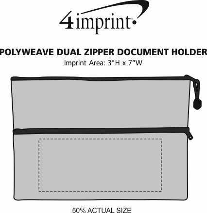 4imprint.com: PolyWeave Dual Zipper Document Holder 148198