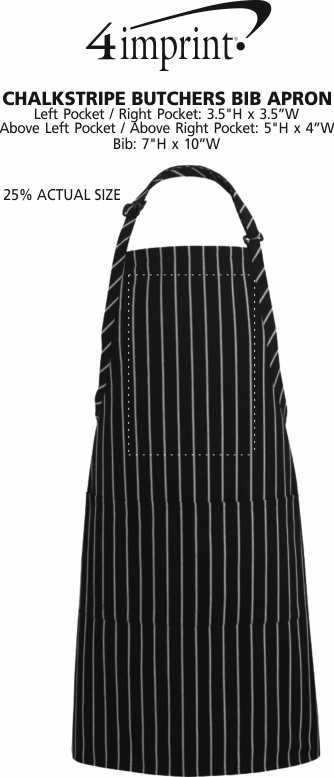 4imprint.com: Chalkstripe Butchers Bib Apron 148416