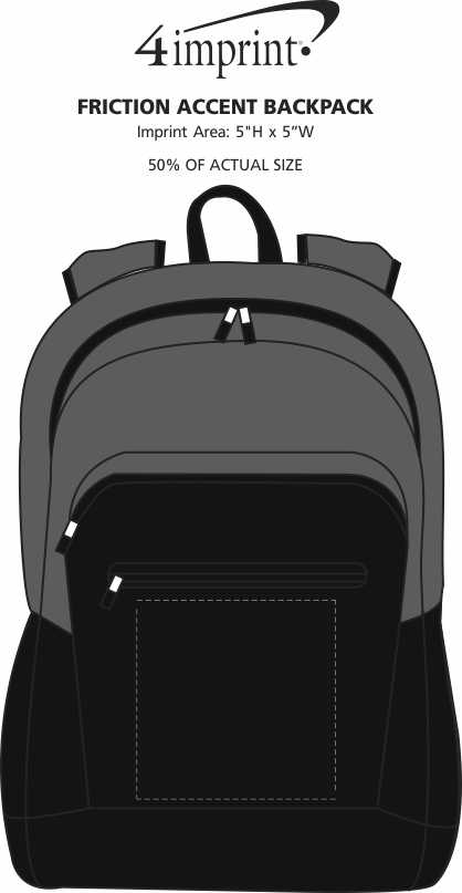 4imprint.com: Friction Accent Backpack 150220