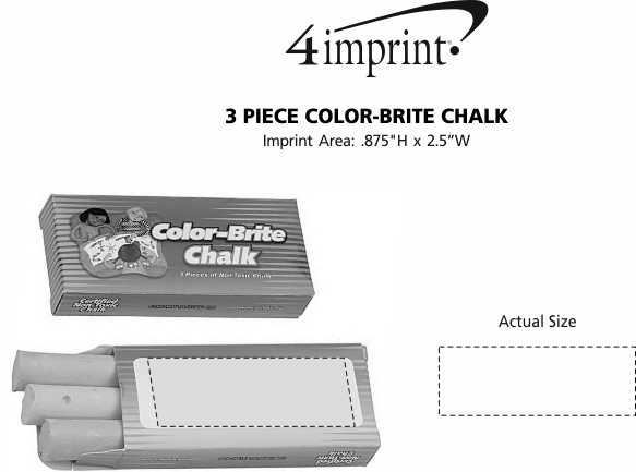 4imprint.com: 3-Piece Color-Brite Chalk 150537