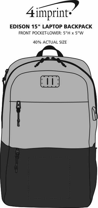 4imprint.com: Edison 15" Laptop Backpack 150825